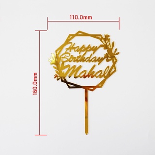 Happy Birthday Mahal Cake Topper Acrylic | Shopee Philippines