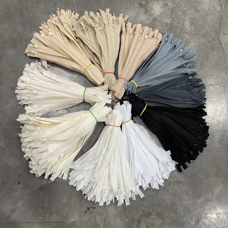 8" Invisible Zipper Whites Beiges Black (Per 5 Pieces) | Shopee Philippines