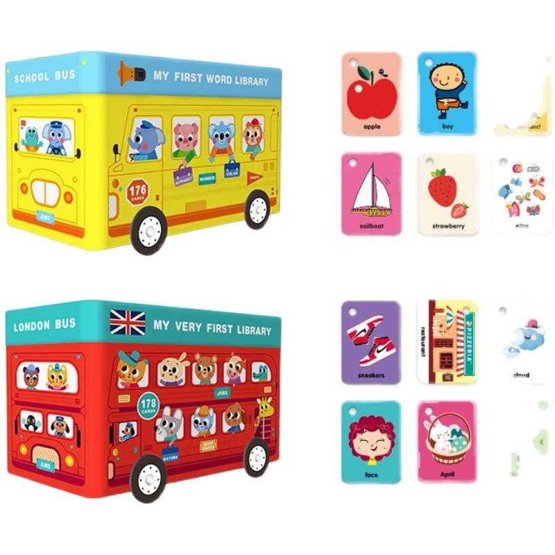 BYJ Bus Flash Cards for Kids Children Flash Card My First Word Library ...