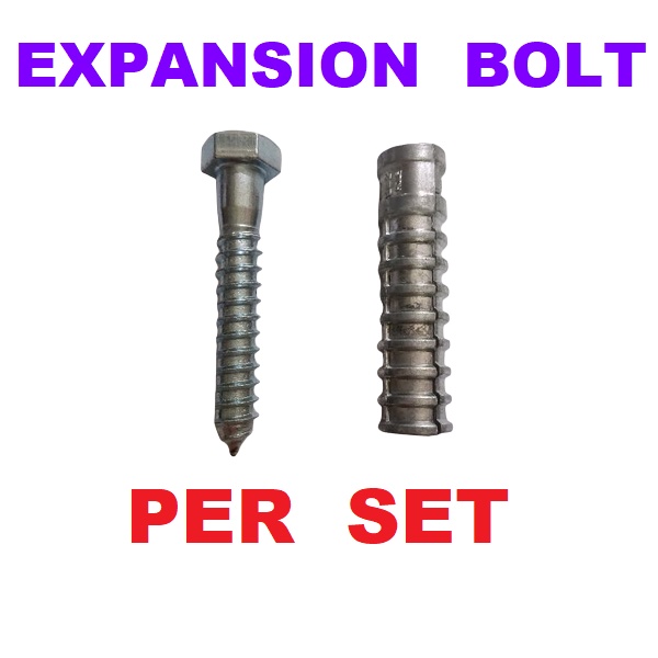 EXPANSION BOLT WITH SHIELD HEAVY DUTY LAG SCREW | Shopee Philippines