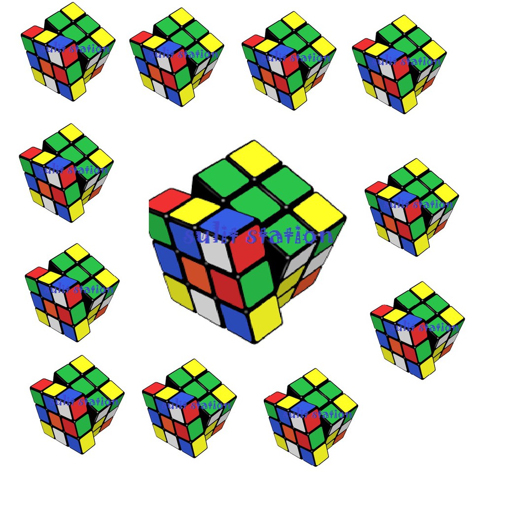 12pcs RUBIKS CUBE 3X3 COLOR CODED MIND puzzle GAME TOYS party prizes ...