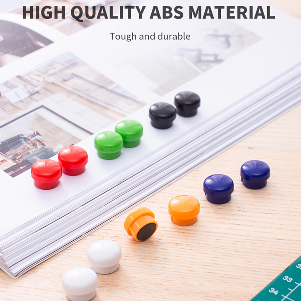 Deli 6/12 pcs Magnet Assorted Color Whiteboard Magnet Button 30/15mm ...