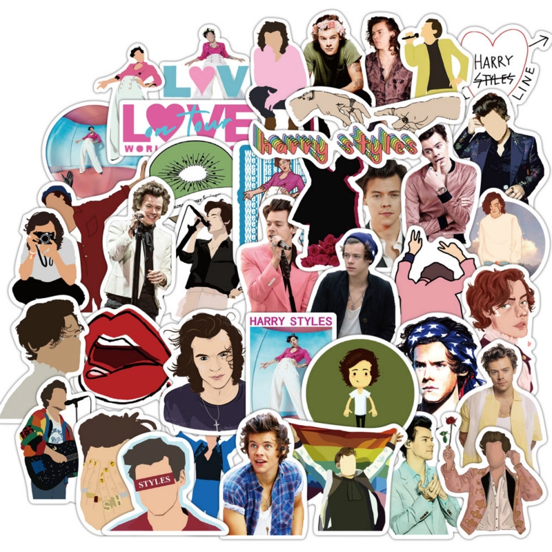 50pcs One Direction Harry Styles Stickers British Singer Star Graffiti ...