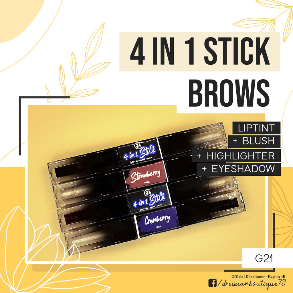 G21 4in1 Stick / Eyeshadow/Lipstick/Highlighter/Blush | Shopee Philippines