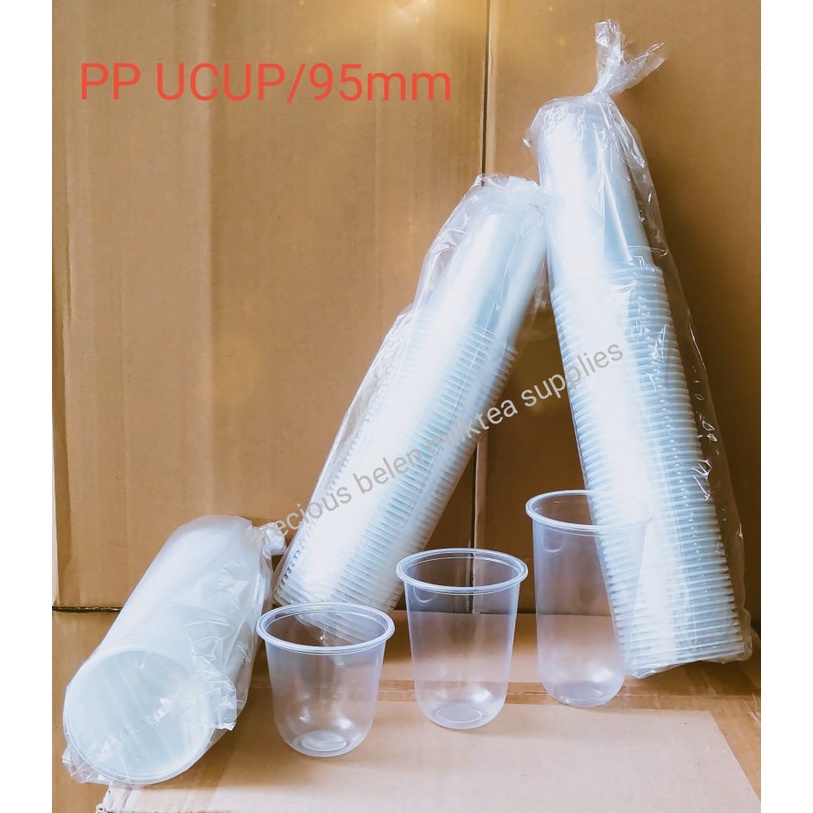 U-Cups PP 95mm 360cc - 500cc - 700cc ( 12oz / 16oz / 22oz ) 100pcs per ...