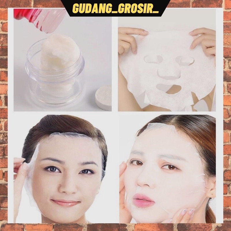 Compressed mask sheet Paper mask Tablet mask Paper mask | Shopee ...