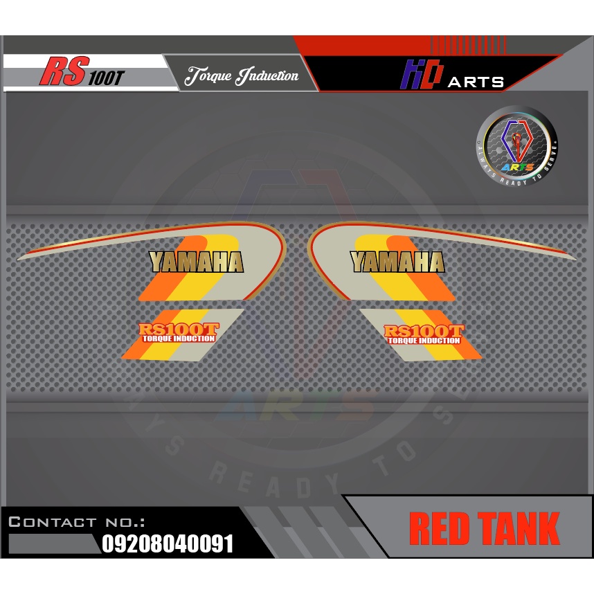 YAMAHA RS100T "Torque Induction" : Customized Motorcycle Decals ...