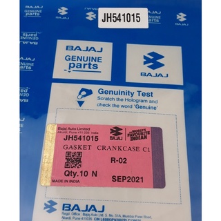 Gasket Crankcase Center CT125 Bajaj Genuine Parts JH541015 | Shopee ...