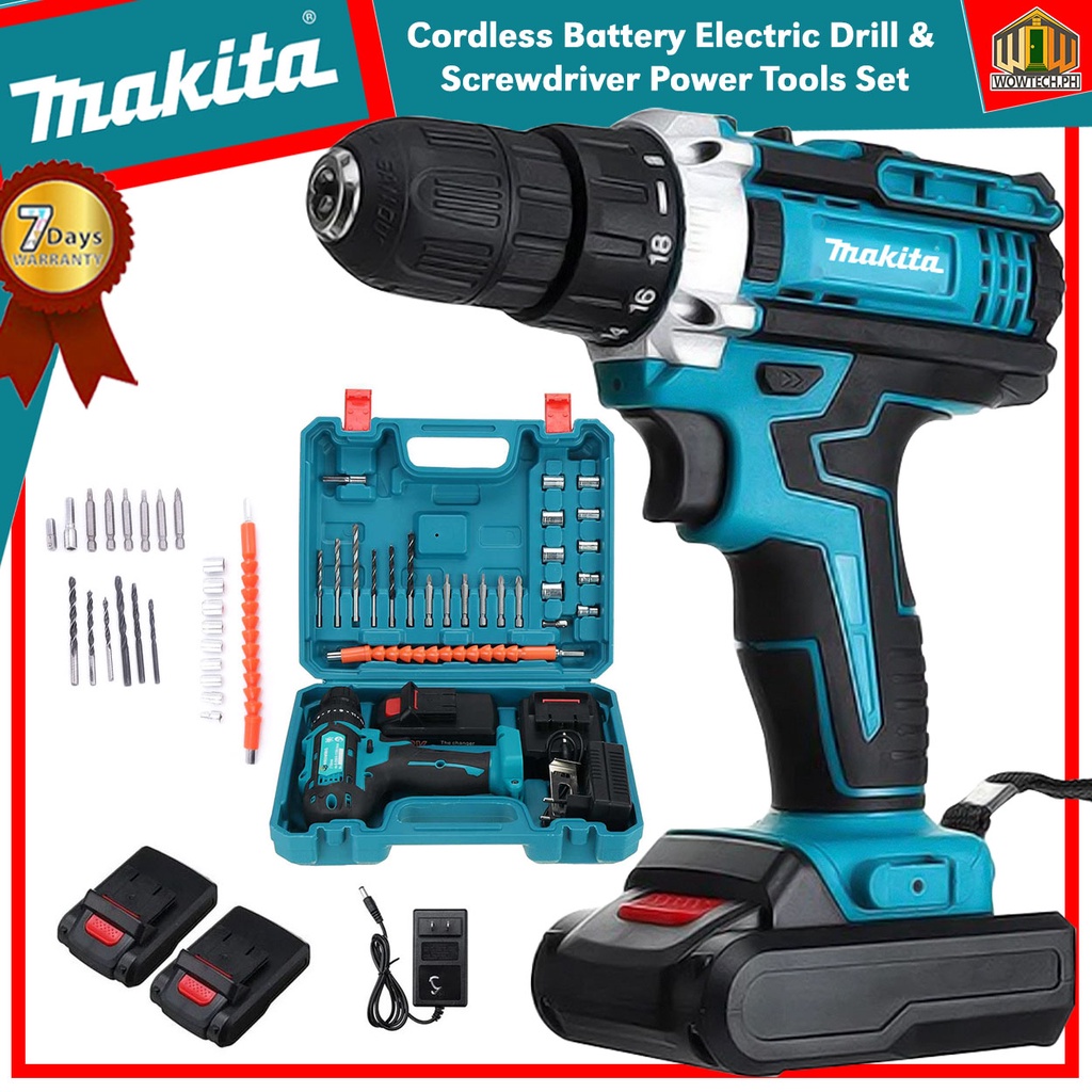 Makita Cordless Drill Electric Drill Cordless Impact Drill Power Tools ...