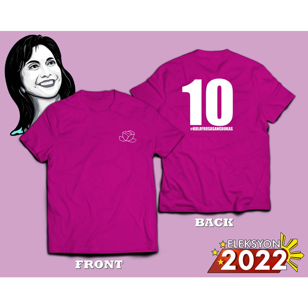 LENI ROBREDO 10 KULAY ROSAS ANG KULAY Graphic Election Shirt for KIDS ...