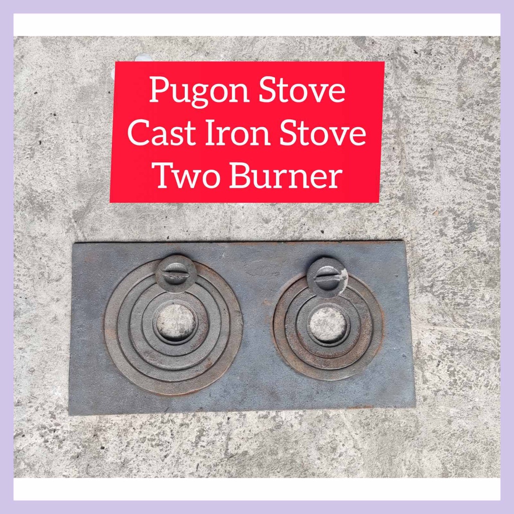 Pugon Lutuan Cast Iron Pundido Stove Plate Two Burner | Shopee Philippines