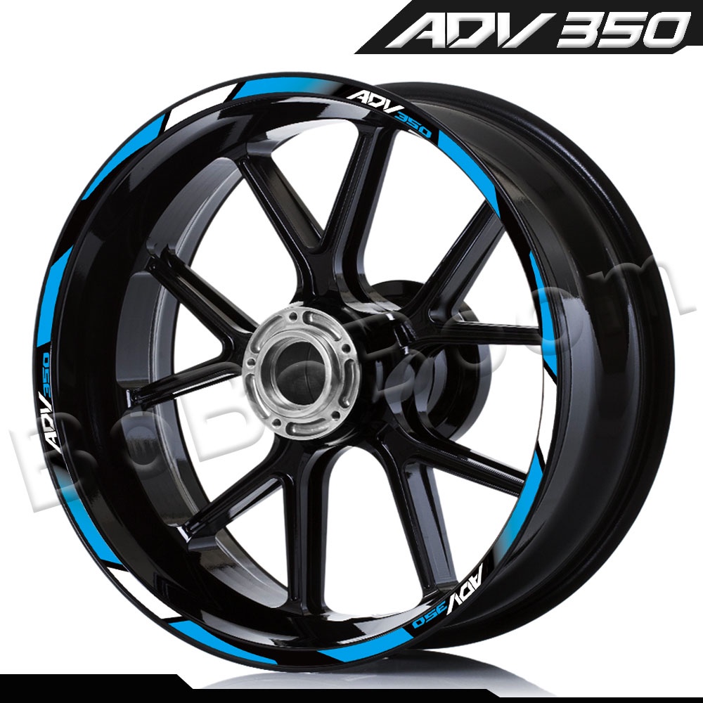 Motorcycle Wheel Sticker Stripe Rim Decal Waterproof Hub Tape ...