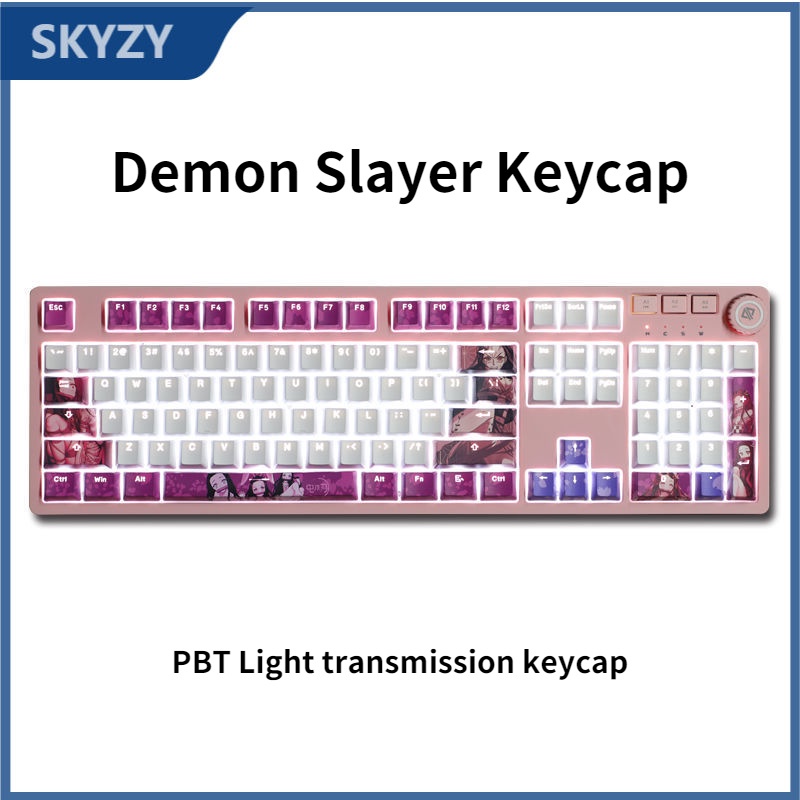 Kamado Nezuko Keycap Cherry Profile Demon Slayer Theme anime PBT Dye ...