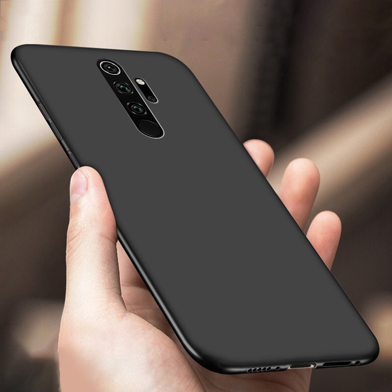 Redmi 9 Case Matte Black Silicone Soft TPU Cover Xiaomi Redmi 9 Redmi9 ...
