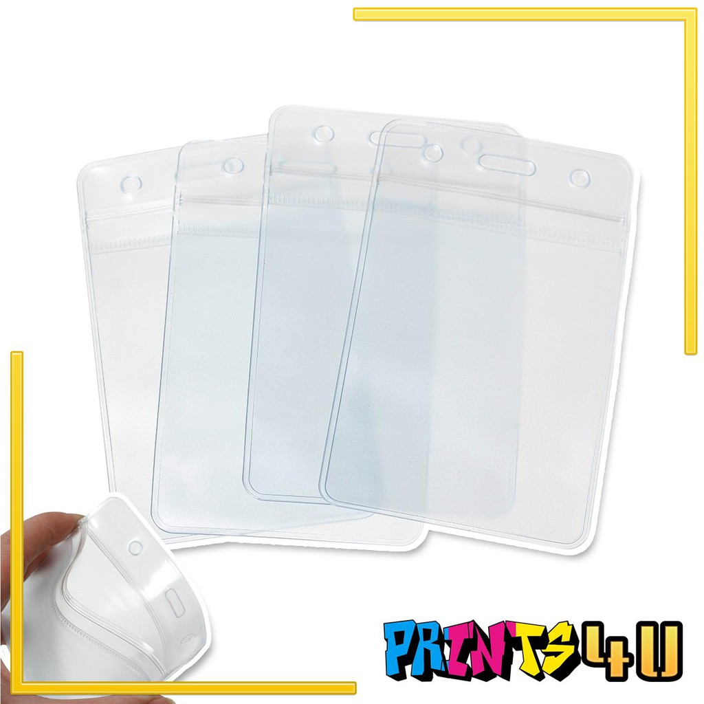 TRANSPARENT PLASTIC ID CASE (10 pcs) | Shopee Philippines
