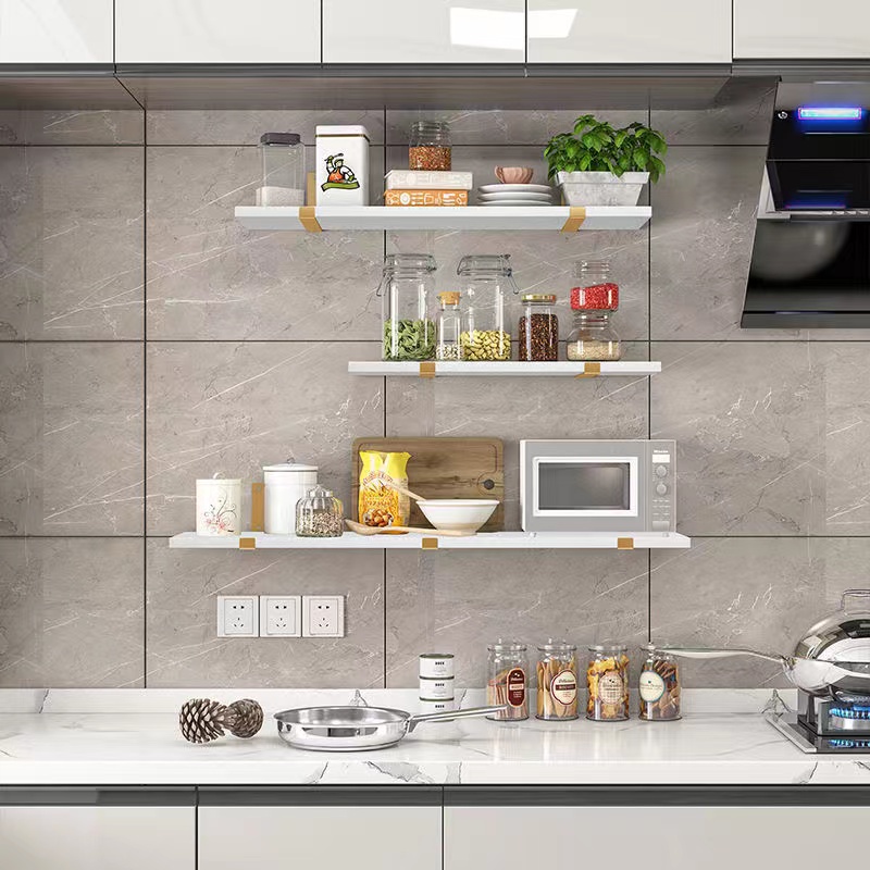 Wall Mounted Shelves Kitchen Shelves Wall Mounted Bookshelves Storage ...