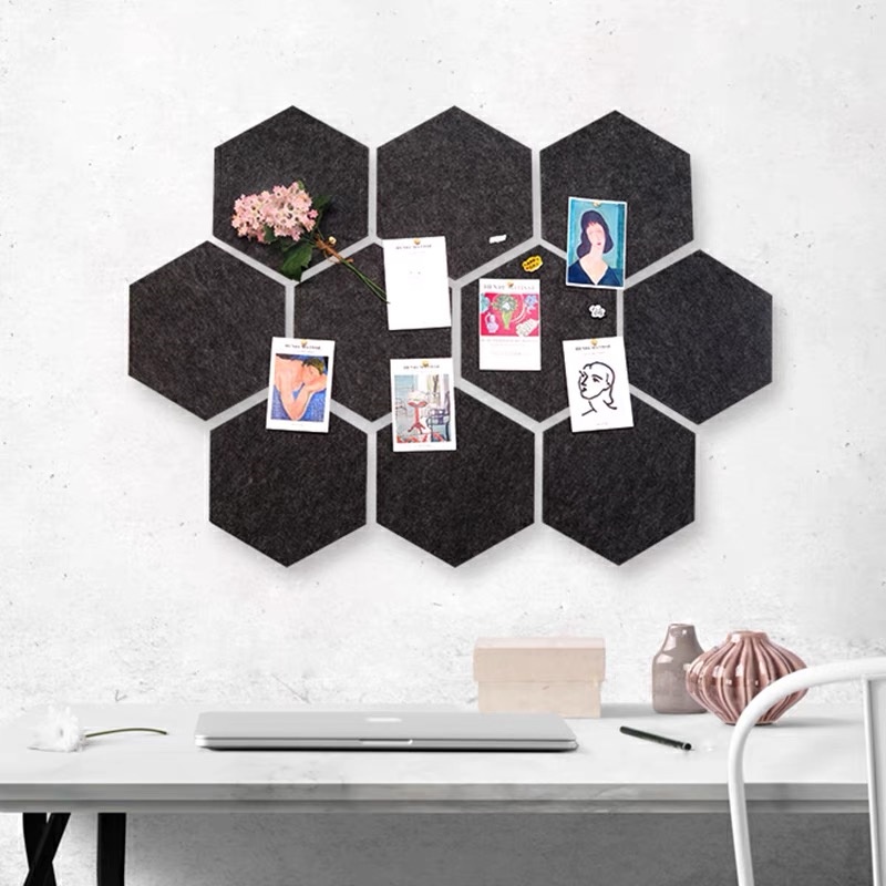 [Aik] Big Hexagon Shape Board Cork Wall Bulletin Memo Board Note Board ...