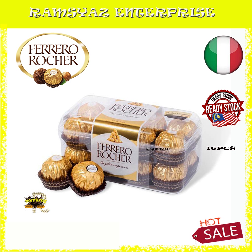 Chocolate FERRERO ROCHER Box T16 200g Coklat | Shopee Philippines
