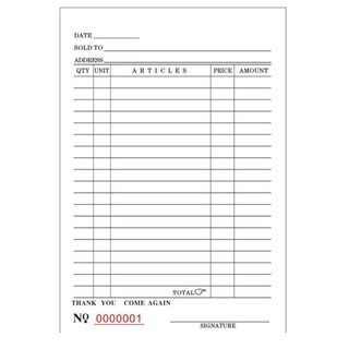 Receipt resibo Carbon-Less Duplicating and Triplicate Paper Low price ...