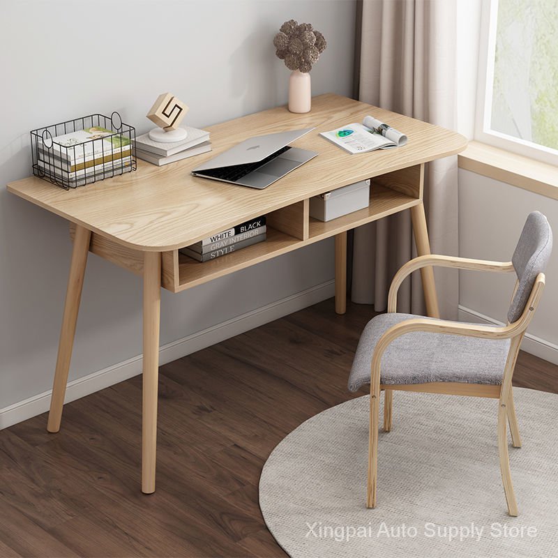 Nordic Computer Desk Desktop Home Simple Solid Wood Desk Simple Modern ...