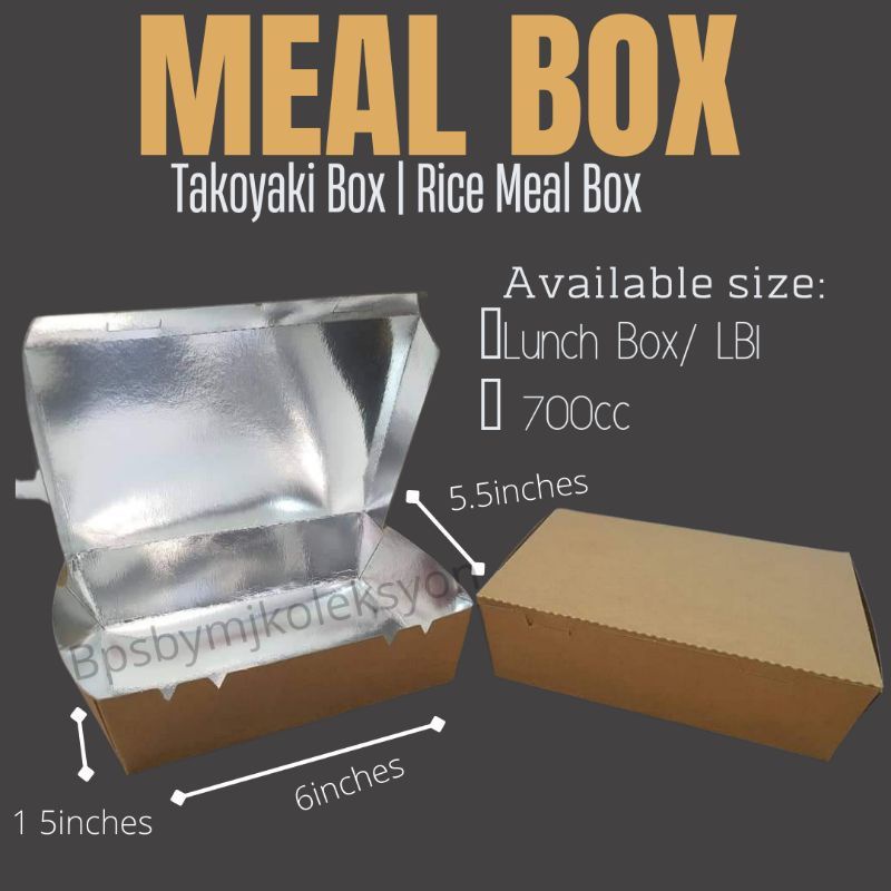 50pcs Lunch Box Meal Box LB1 and 700cc Chicken Meal Box Takoyako Box ...
