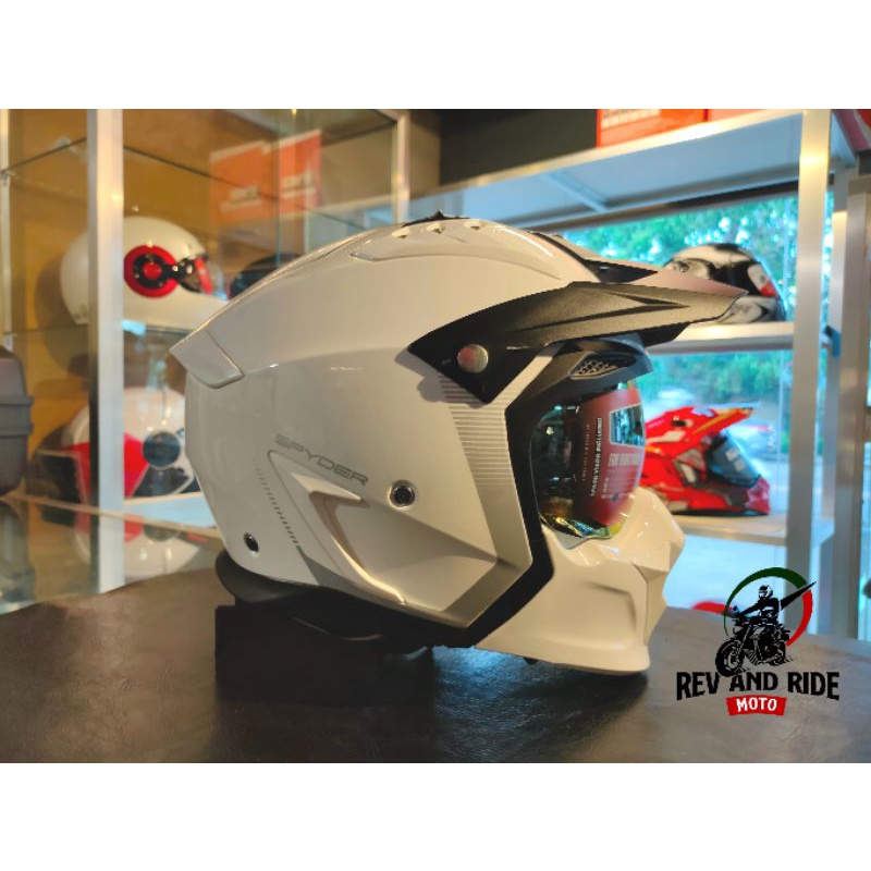 Spyder Core Arctic White Hybrid Helmet | Shopee Philippines