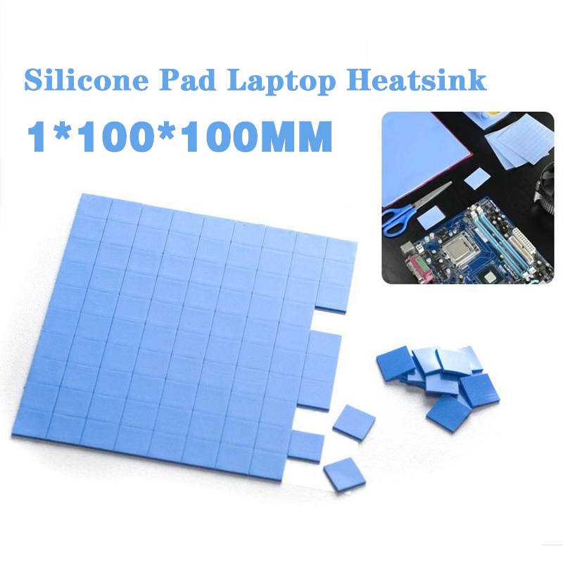 100PCS Silicone Thermal Pad CPU Silicone Retardant Insulation Patch Pad ...