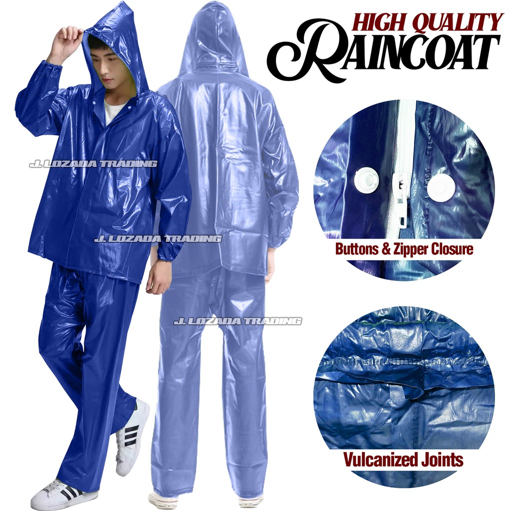(TERNO) (BLUE) KAPOTE/JACKET AND PANTS RIDER RAINCOAT WITH BAG - GC ...