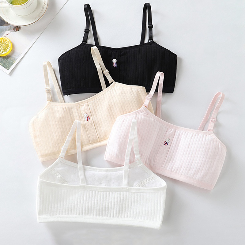 YNC(10-17 Years) Baby Bra Padded Teen Sando Bra Soft Solid Color ...