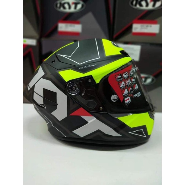 KYT TT COURSE ELECTRON MATTE BLACK Yellow presyo ₱4,790