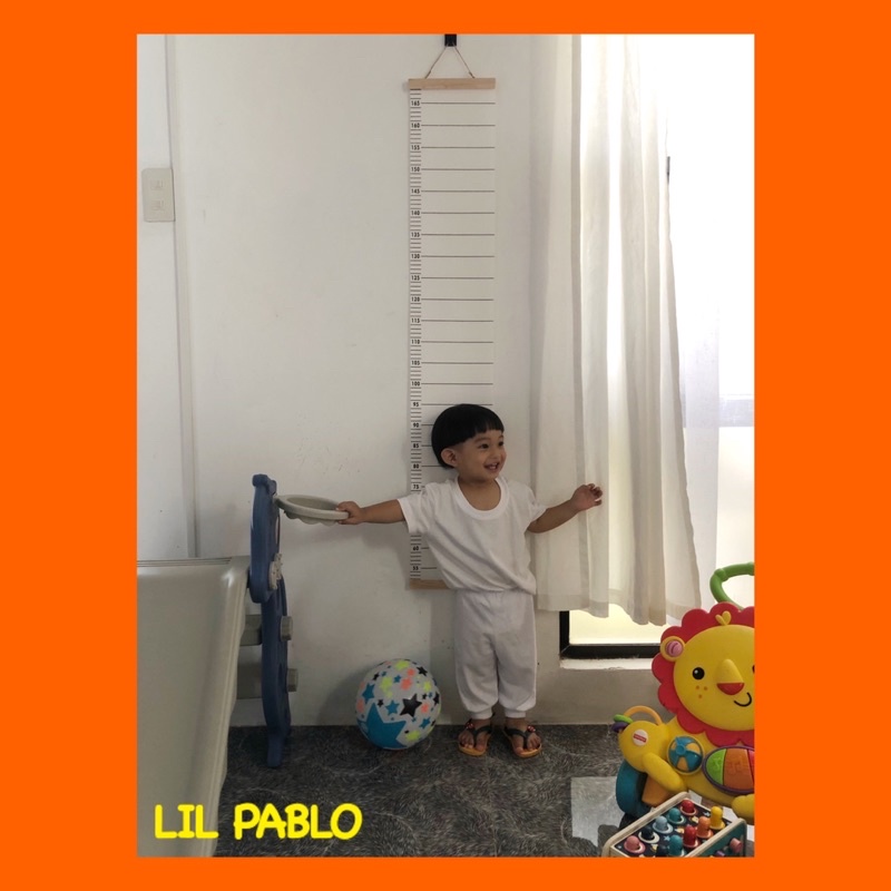 NORDIC MINIMALIST BABY KIDS GROWTH CHART CANVAS HANGING GROWTH CHART ...