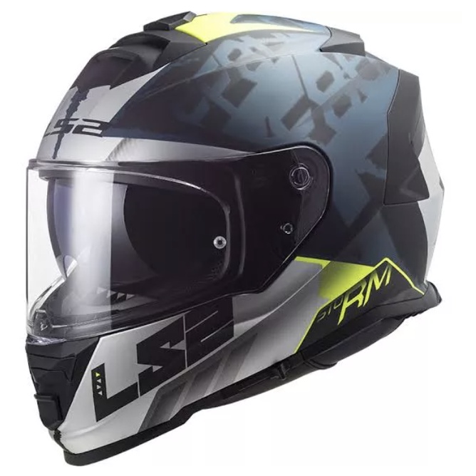 LS2 FF800 FULL FACE HELMET DUAL VISOR STORM GRAPHICS (VELVET, DROP ...
