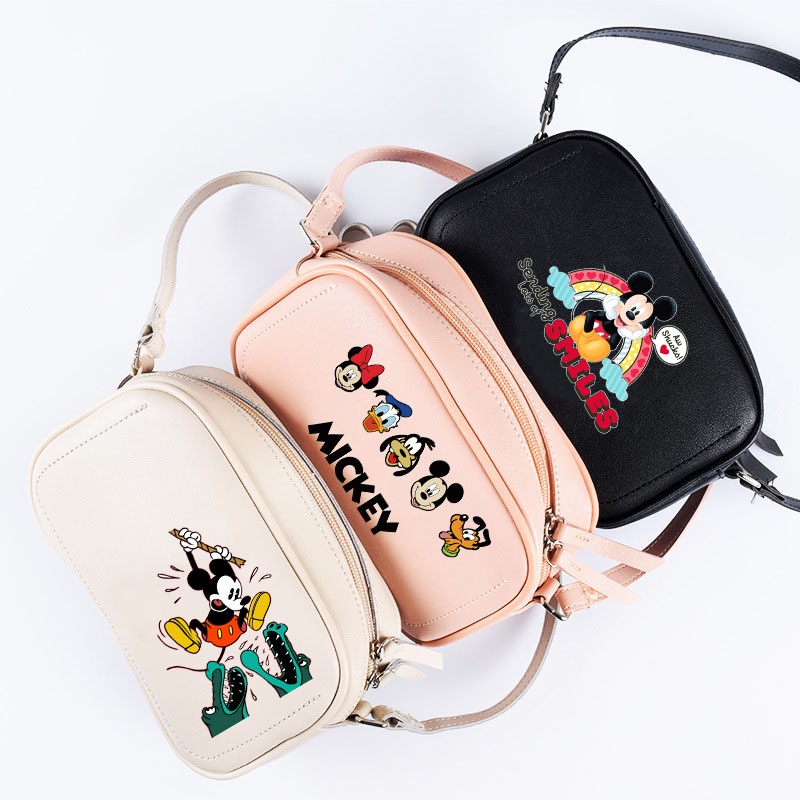 Fashion Girls Crossbody Bag Cartoon Mickey Mouse Bag Camera Bag Student ...