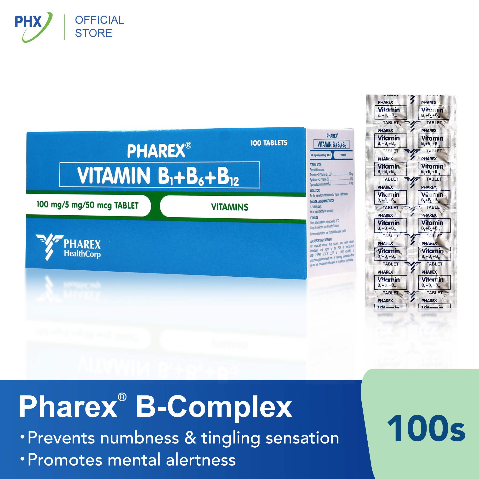Pharex B-Complex 100s | Shopee Philippines