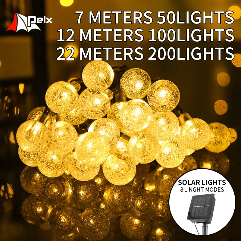 Solar String Lights 50/100/200/LED christmas lights decor outdoor ...