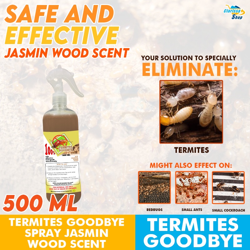 Termites Goodbye Spray 500ml Natural Termites Killer Pamatay Anay with ...