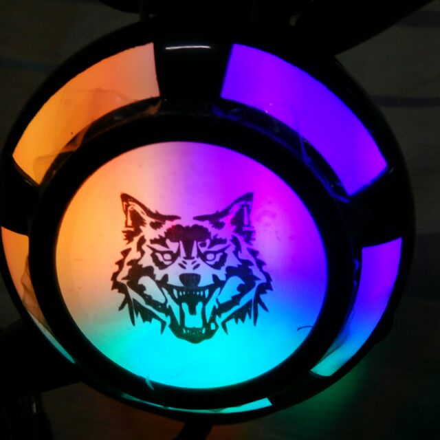 RGB ROTATING LED HEADSET BLACK/WHITE | Shopee Philippines