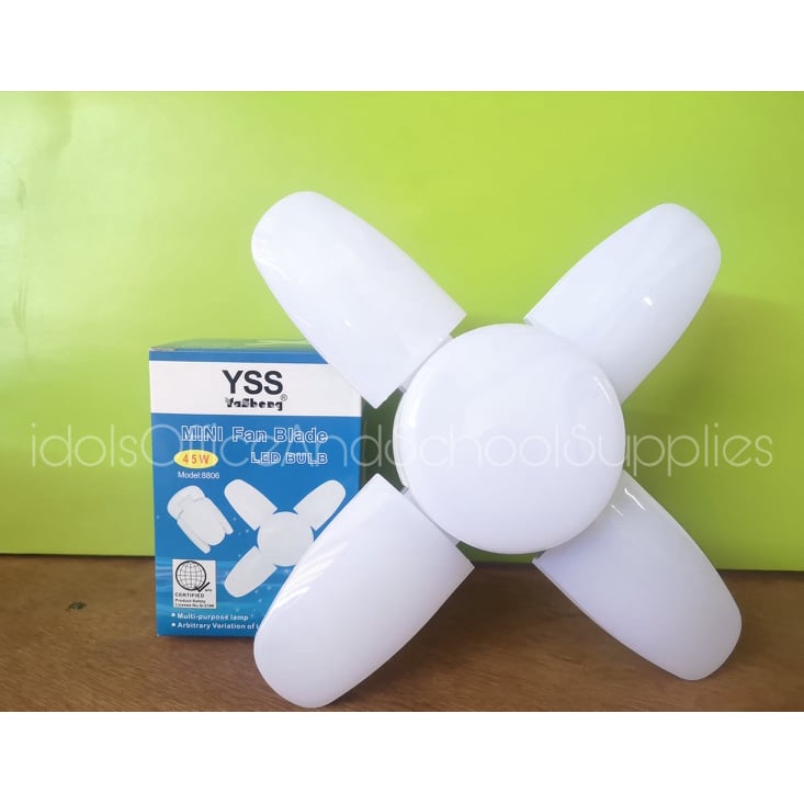 Mini Fan Blade LED Bulb 45w 8806 | Shopee Philippines