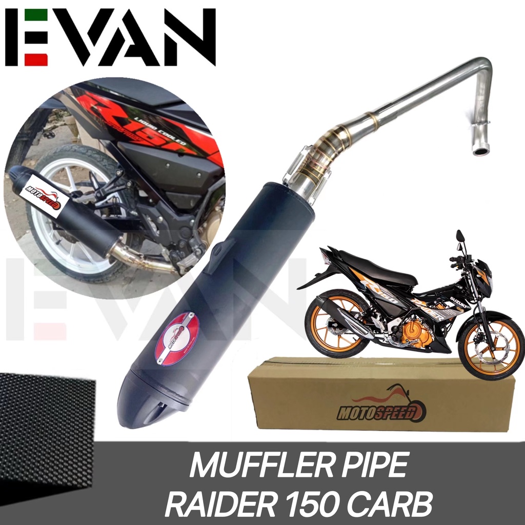 Muffler Pipe For Suzuki Raider 150 Carb Made in Thailand | Shopee ...