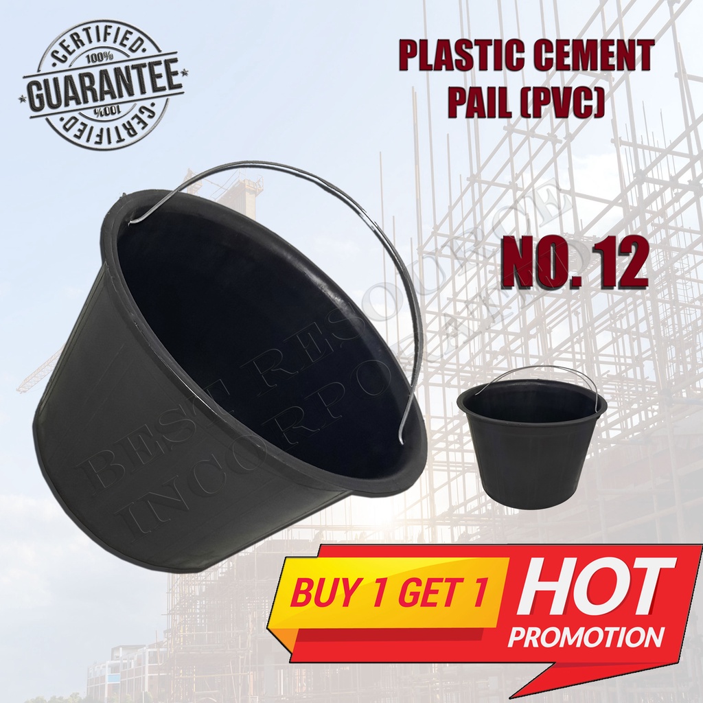 Plastic Cement Pail PVC No.12 | Buy 1 Take 1 | Shopee Philippines