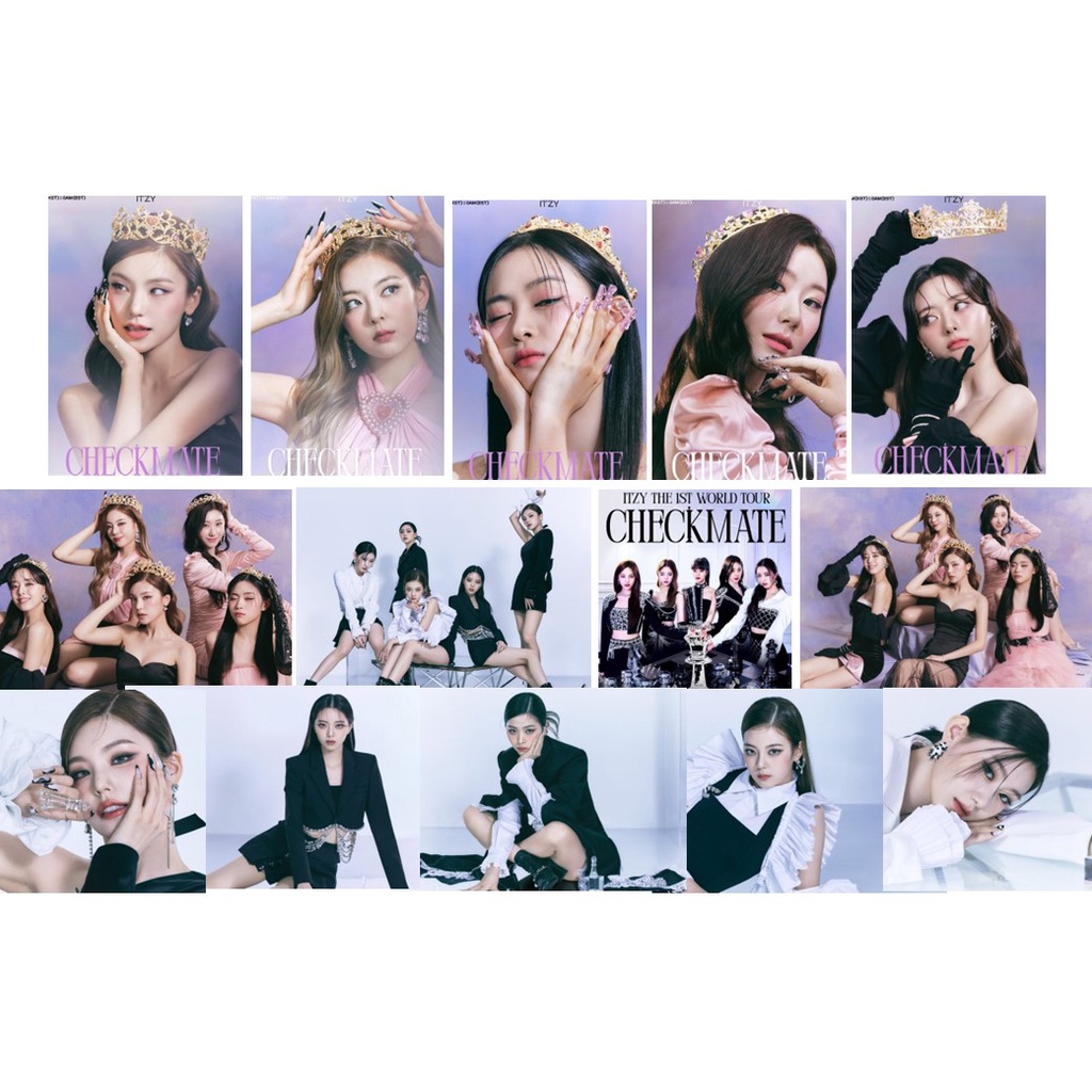 Itzy Posters / Itzy Checkmate Poster / Itzy Checkmate Posters with FREE Poster Box | Shopee ...