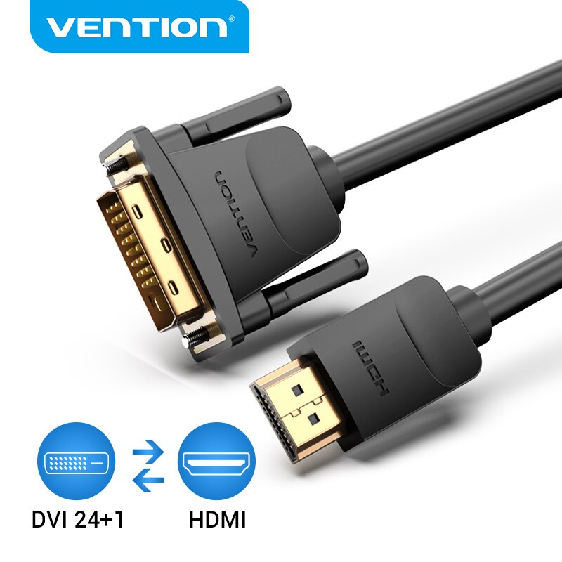 Vention Hdmi To Dvi Cable Bi Directional Nylon Braid Support 1080p Full