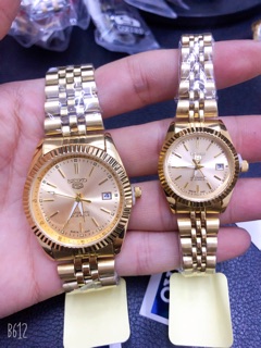 Relo RELO stainless steel couple watch 100% waterproof | Shopee Philippines