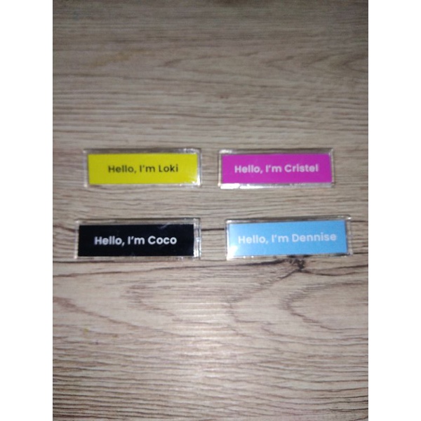 CUSTOMIZED ACRYLIC NAME TAG | Shopee Philippines