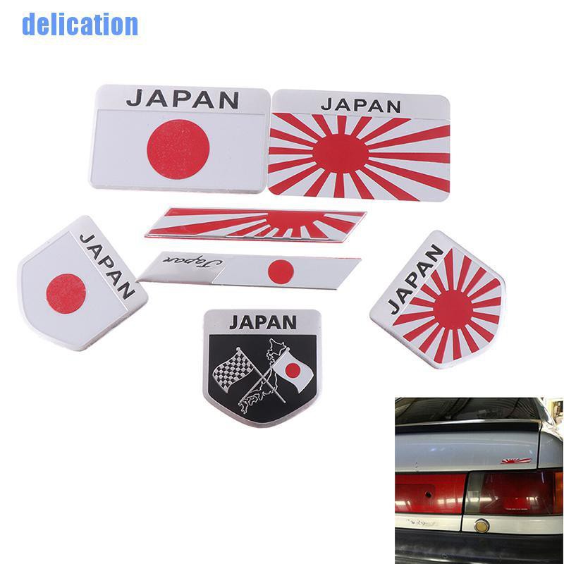 Delication 1Pc Japan flag logo emblem alloy badge car motorcycle decor ...
