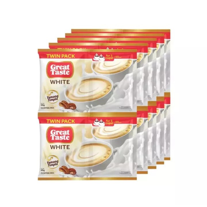 Great Taste White 3In1 Twin Pack 50g Pack of 10 | Shopee Philippines