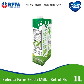 Selecta Farm Fresh Milk 1 Liter - set of 4s | Shopee Philippines