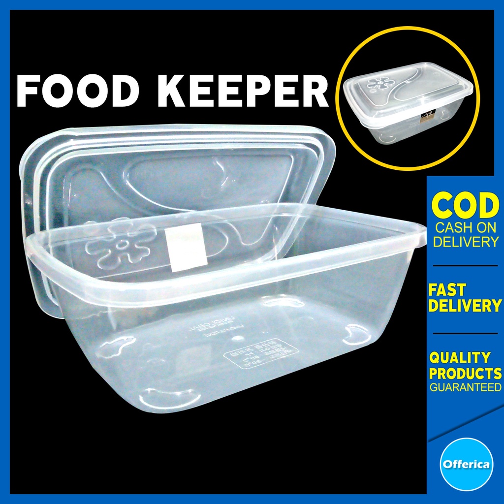 Food Keeper Food Container Food Storage Transparent with Cover Baunan ...