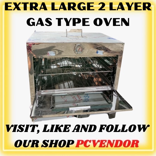JUMBO 2 LAYER GAS TYPE OVEN FOR NEGOSYO WITH FREE TONG! | Shopee ...