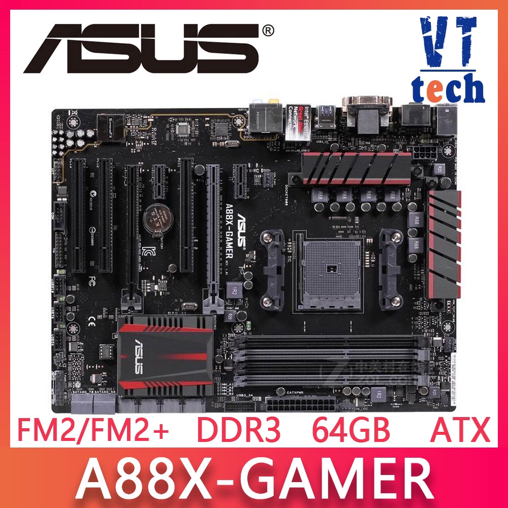 ASUS A88X-GAMER Desktop Motherboard AMD A88X Socket FM2/FM2+ DDR3 64GB Desktop used motherboard ...